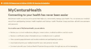 MyCenturaHealth - Official Patient Portal Login